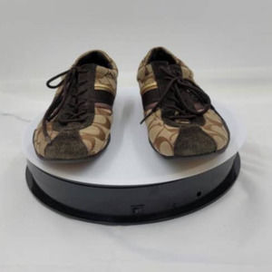 Coach | Shoes | Coach Jayme Fashion Sneakers Lace Up Logo Monogram ...